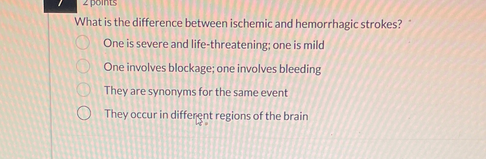 Solved What is the difference between ischemic and | Chegg.com
