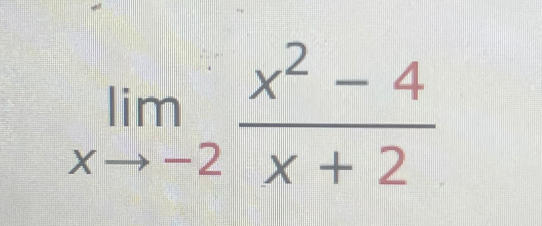 Solved limx→-2x2-4x+2 | Chegg.com