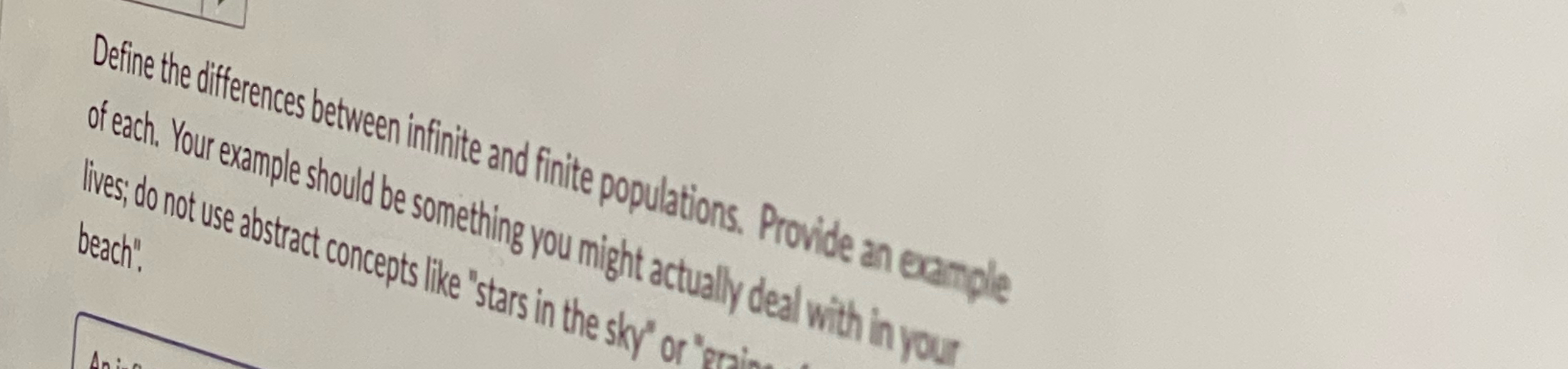 Solved Define the differences between infinite and finite | Chegg.com