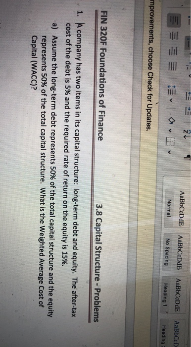 Solved - 2 2 AaBbCeDdE AaBbCcDdE No Spacing Normal AaBbCcDdE | Chegg.com