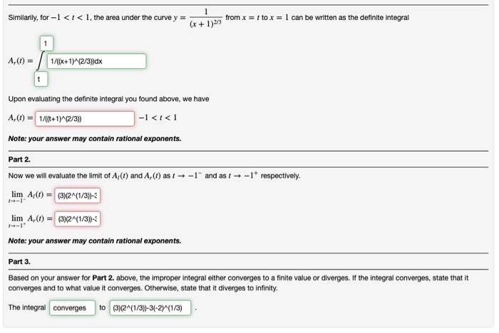 Practice Problems: Improper Integrals – IPYGMC