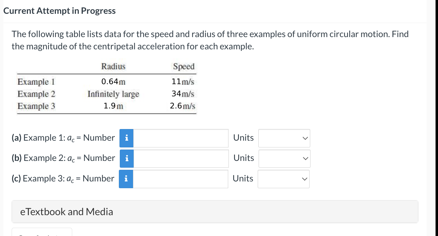Solved Current Attempt in ProgressThe following table lists | Chegg.com