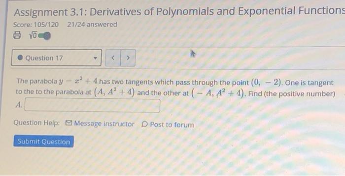 Solved Assignment 3.1: Derivatives of Polynomials and | Chegg.com