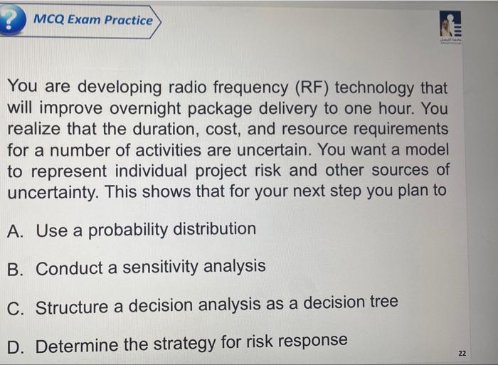 Solved You are developing radio frequency (RF) technology | Chegg.com