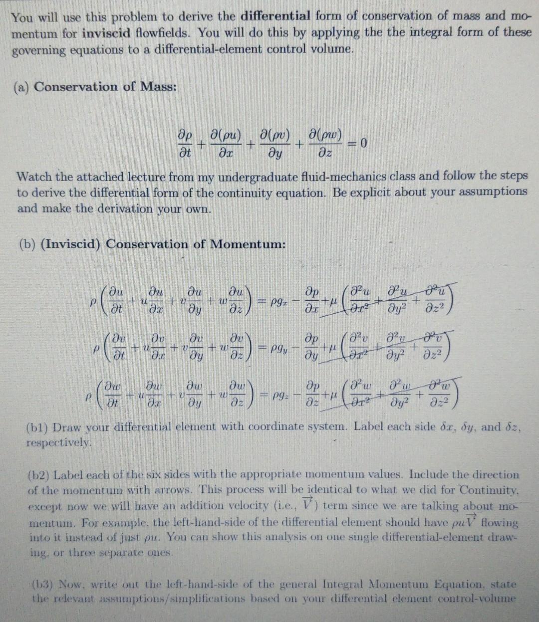 Solved You will use this problem to derive the differential | Chegg.com