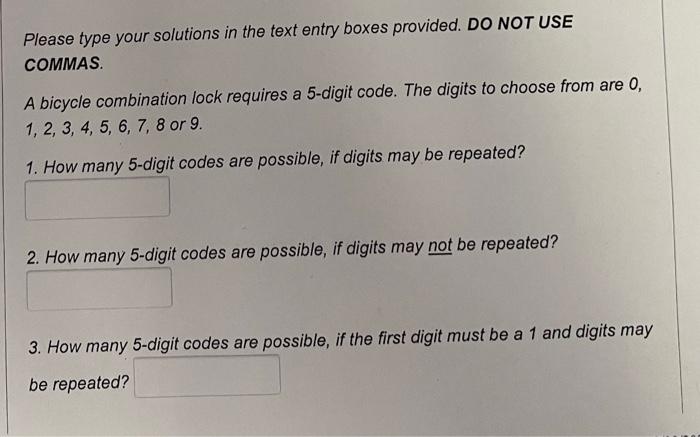 Solved Please type your solutions in the text entry boxes | Chegg.com