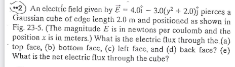 Solved An ﻿electric field given by | Chegg.com