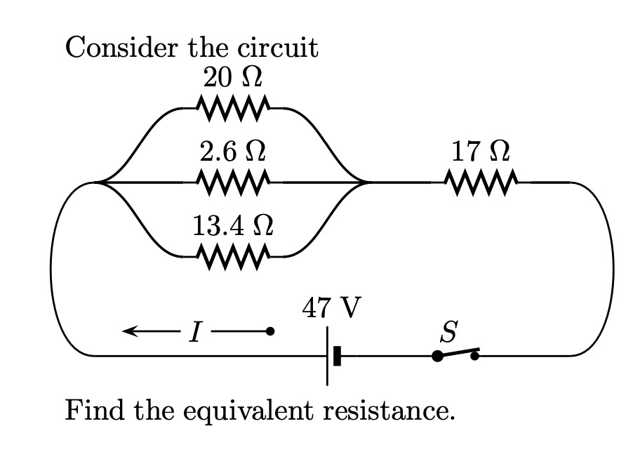 Solved Find the equivalent resistance. | Chegg.com