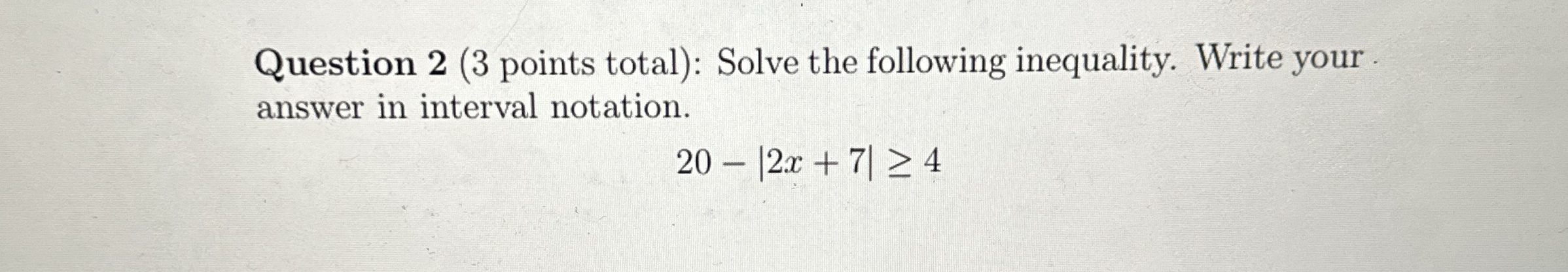 Solved Question 2 (3 ﻿points total): Solve the following | Chegg.com