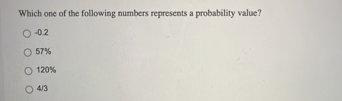 Solved Which one of the following numbers represents a | Chegg.com