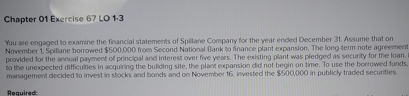 Solved Chapter 01 ﻿Exercise 67 ﻿LO 1-3You are engaged to | Chegg.com