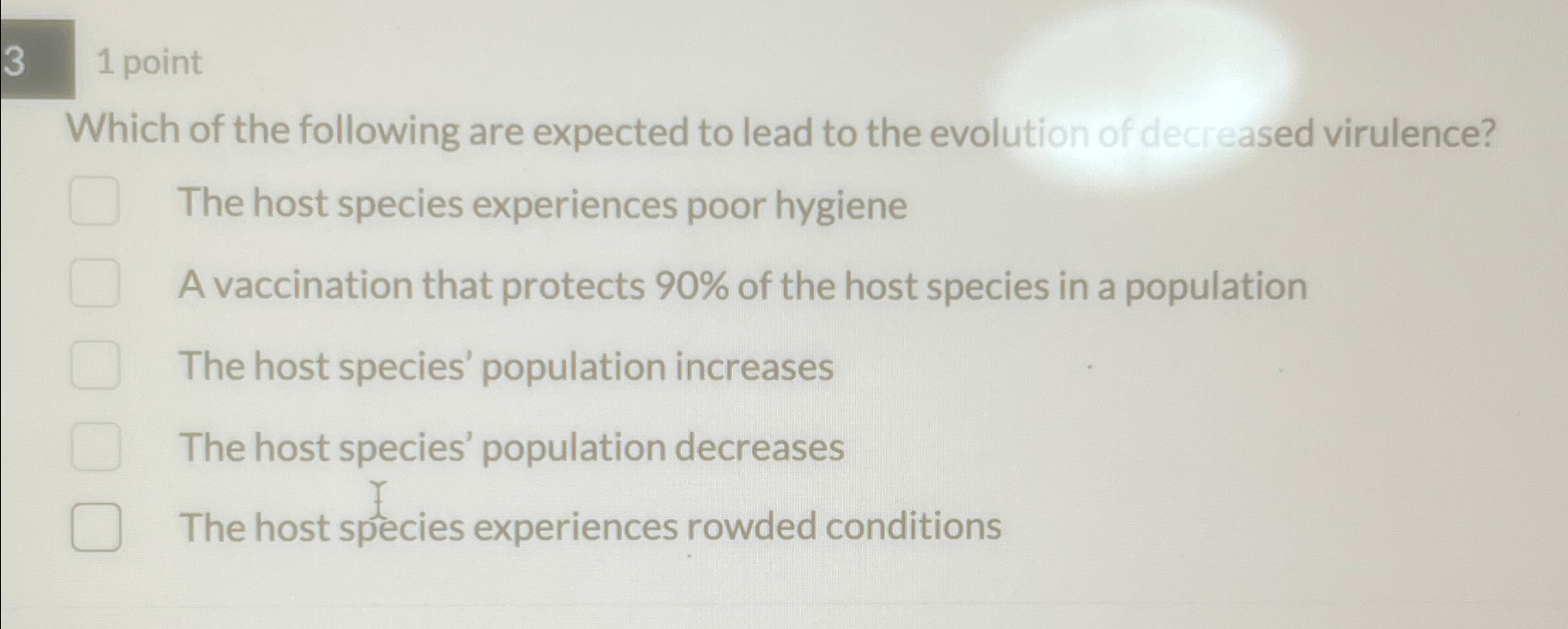 Solved 3 ﻿pointWhich of the following are expected to lead | Chegg.com