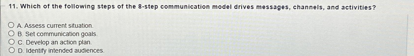 Solved Which of the following steps of the 8 -step | Chegg.com