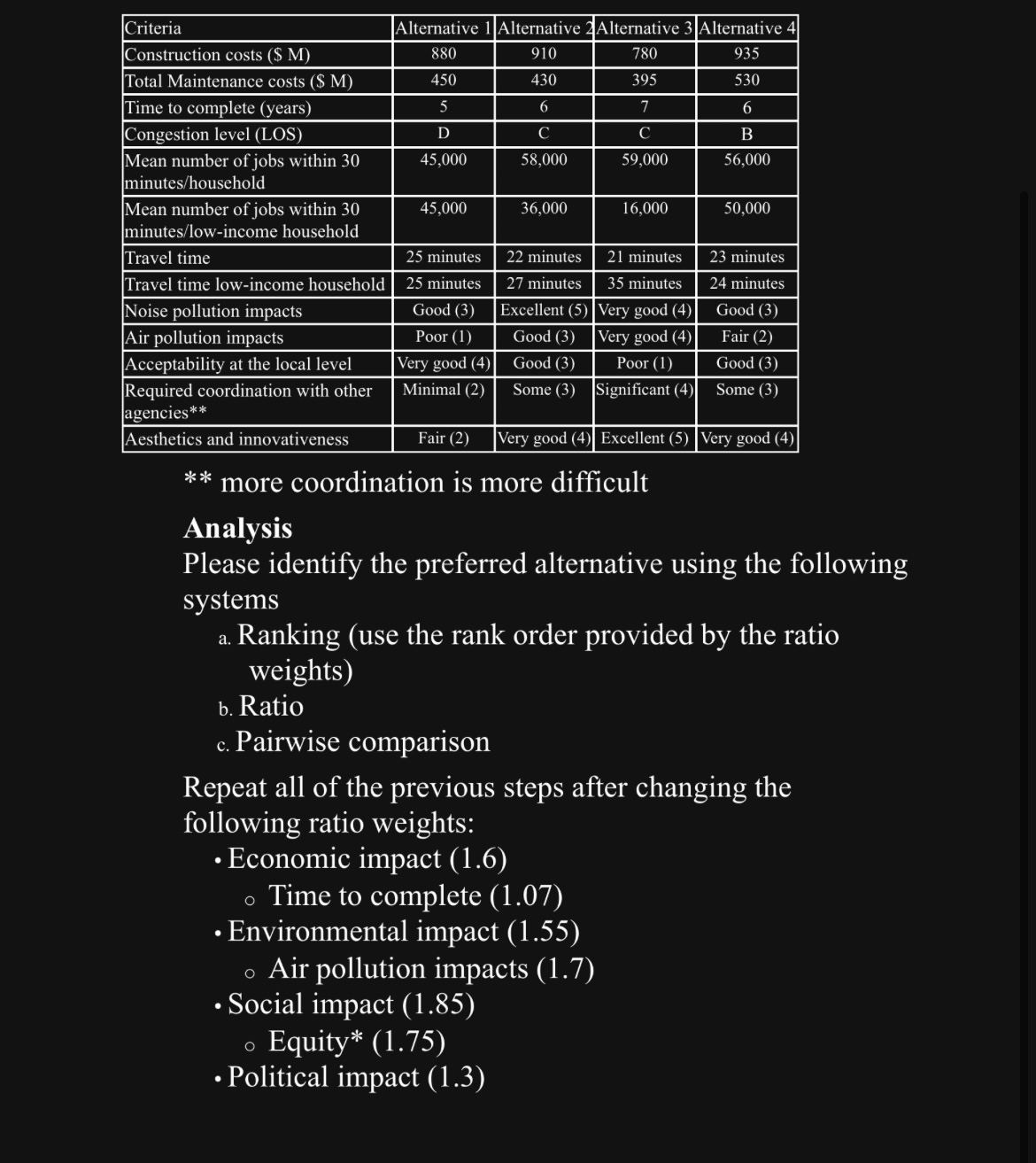 A number of design alternatives for constructing a | Chegg.com