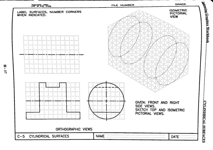 Solved FILE NUMBER GRADE WHEN INDICATED. LABEL SURFACES, | Chegg.com Solved FILE NUMBER GRADE WHEN INDICATED. LABEL SURFACES, | Chegg.com