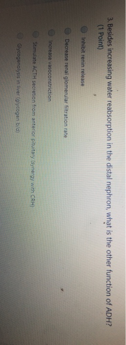 Solved Decrease renal glomerular filtration rate Increase | Chegg.com