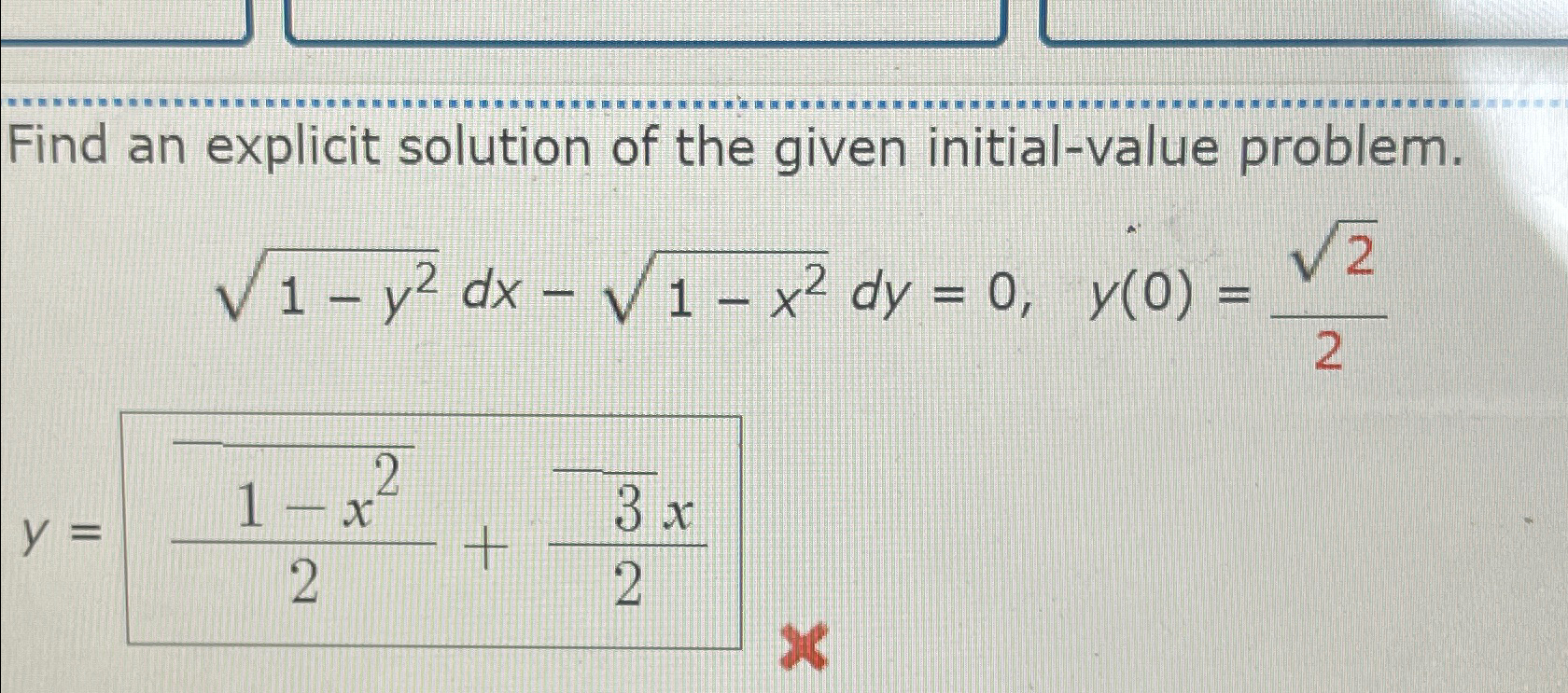 Solved Find an explicit solution of the given initial-value | Chegg.com