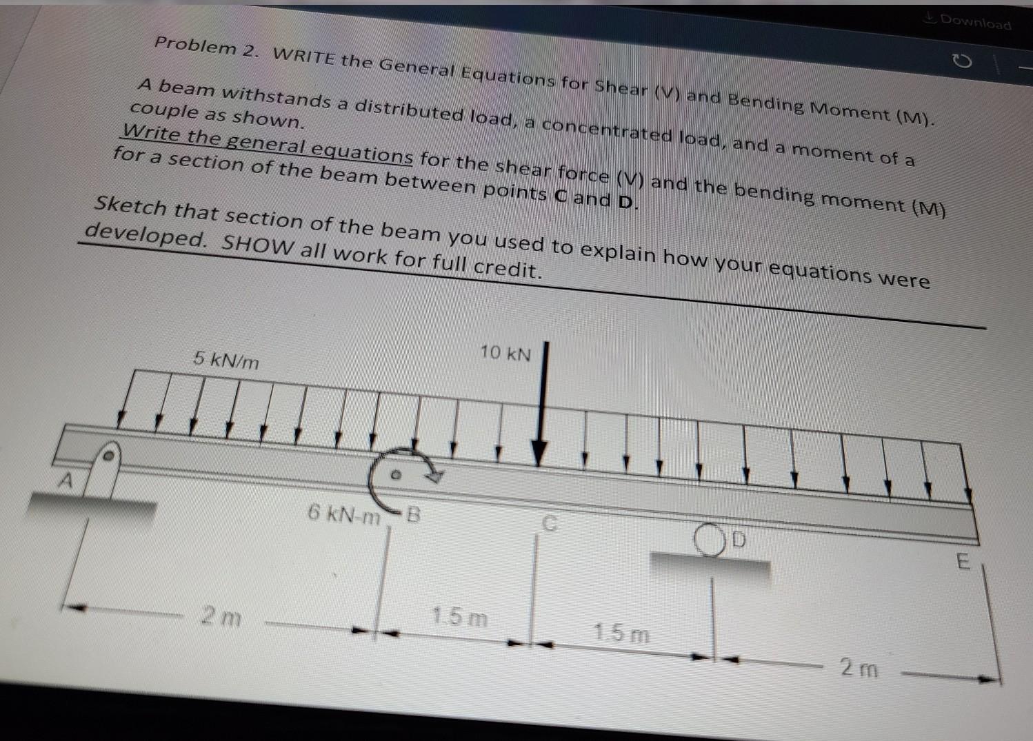 Solved ASAP, strength of materials, draw diagrams and | Chegg.com
