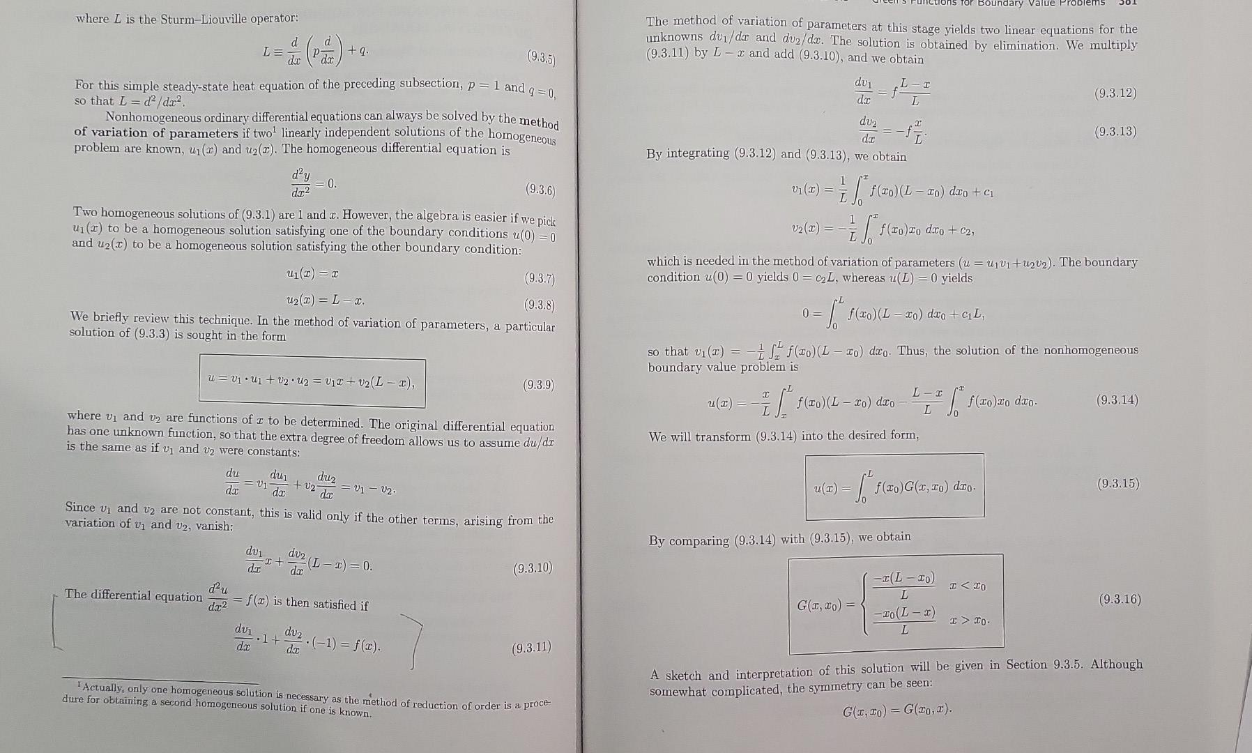 Solved Where L Is The Sturm Liouville Operator