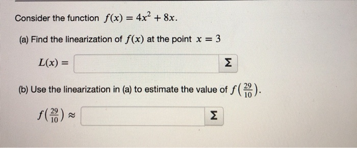 Solved Consider the function f(x) = 4x2 + 8x. (a) Find the | Chegg.com