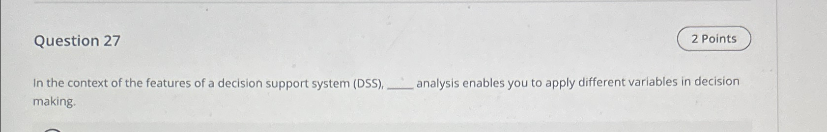 Solved Question 272 ﻿PointsIn the context of the features of | Chegg.com