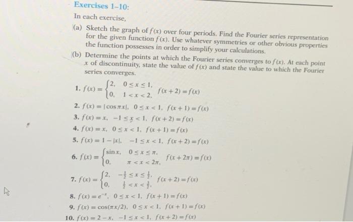 Solved Exercises 1-10: In cach exercise, (a) Sketch the | Chegg.com