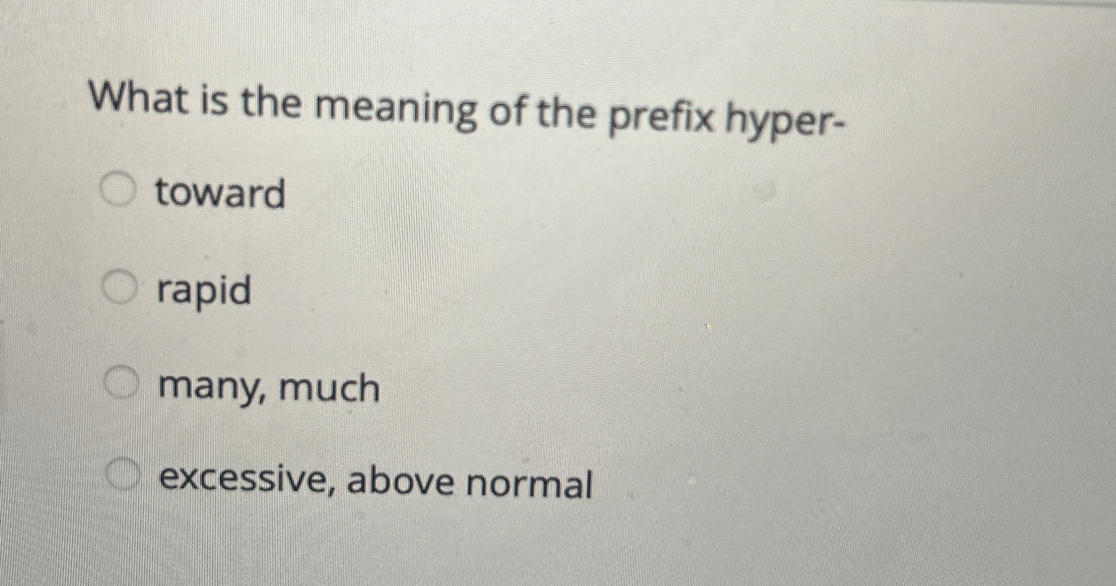 Solved What is the meaning of the prefix | Chegg.com