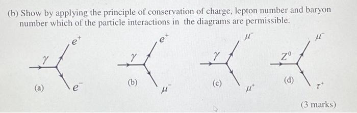 Solved (b) Show by applying the principle of conservation of | Chegg.com