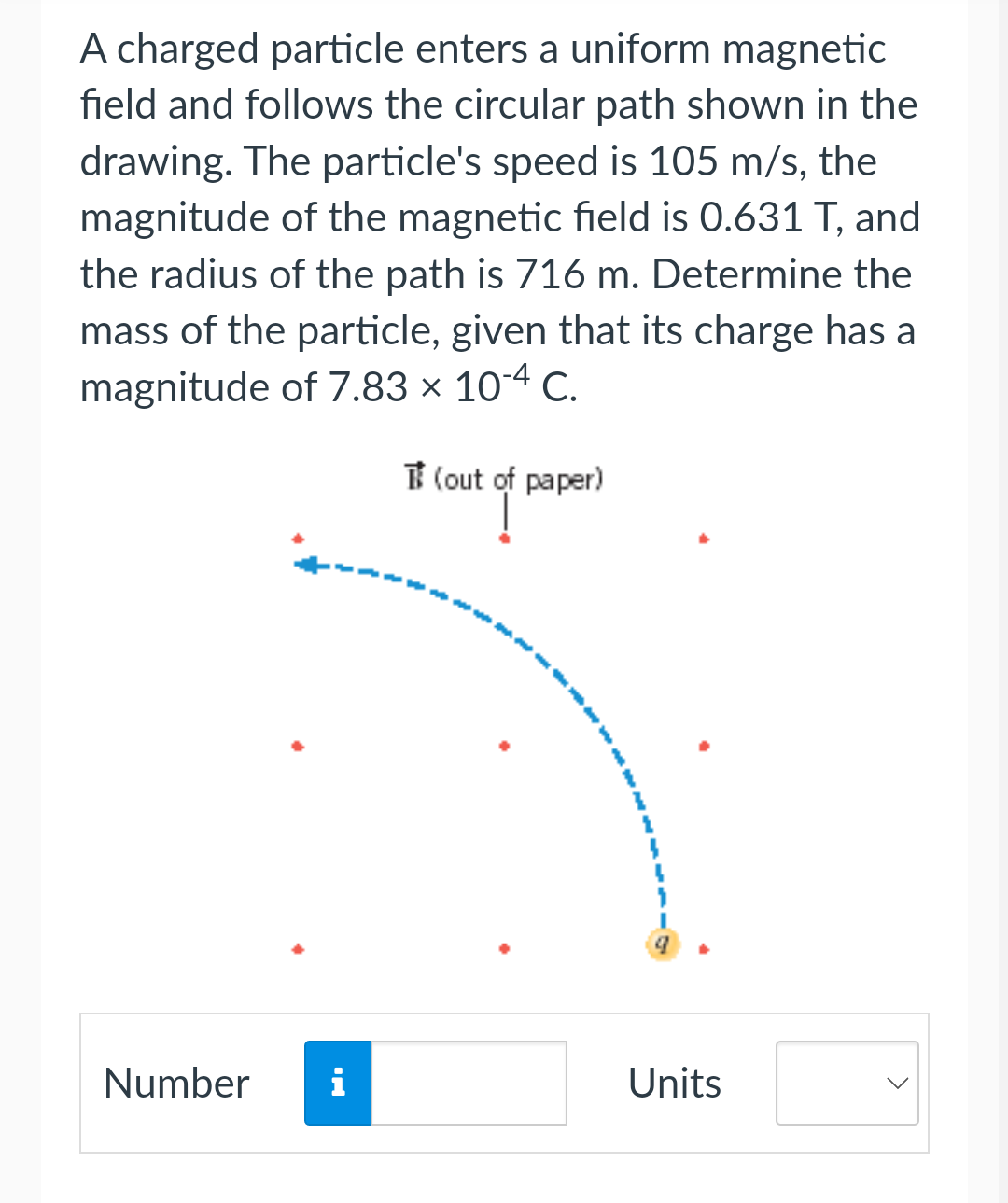 Solved A charged particle enters a uniform magnetic field | Chegg.com