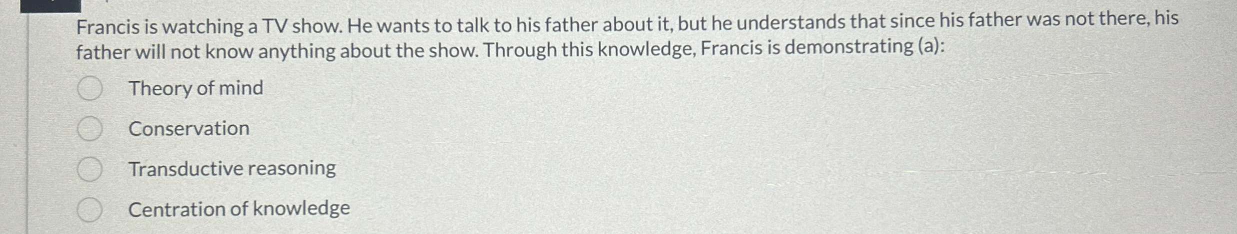Solved Francis is watching a TV show. He wants to talk to | Chegg.com
