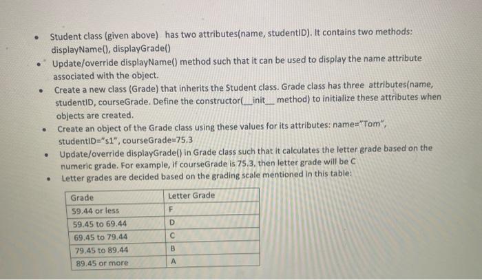 Solved Program1(2 points): - Write a Python class | Chegg.com