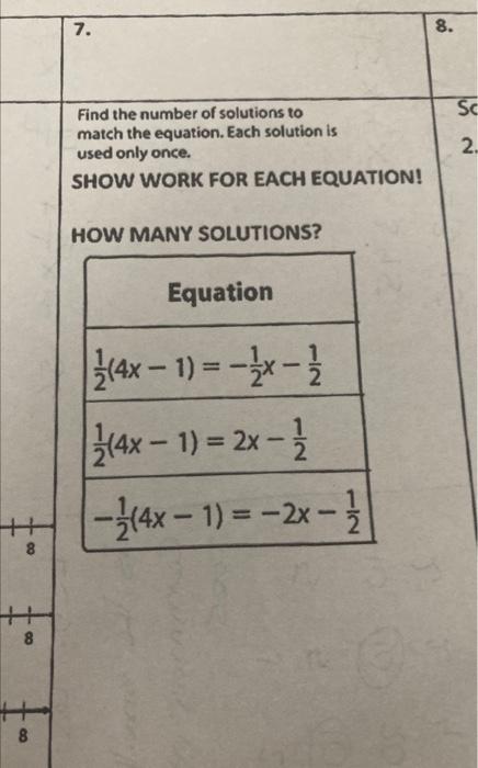 Solved \begin{tabular}{l} 7. \\ Find the number of solutions | Chegg.com