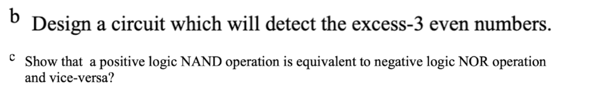 Solved b Design a circuit which will detect the excess-3 | Chegg.com