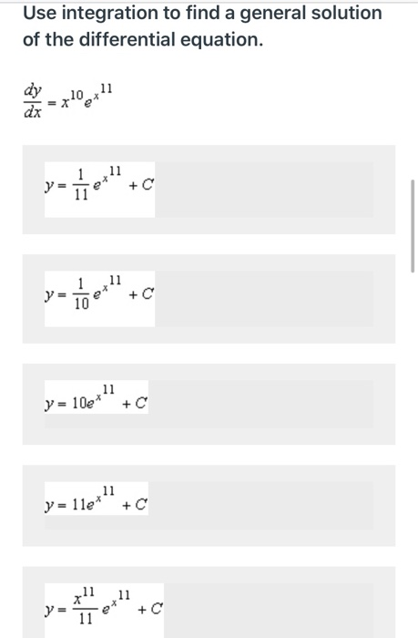 Solved Use integration to find a general solution of the | Chegg.com
