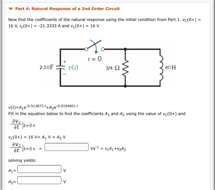 Solved Problem 9.4-2 (Multistep) Part 1: Initial conditions | Chegg.com