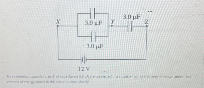 Solved Three identical capacitors, each of capacitance \\( | Chegg.com