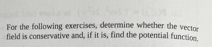 Solved For the following exercises, determine whether the | Chegg.com