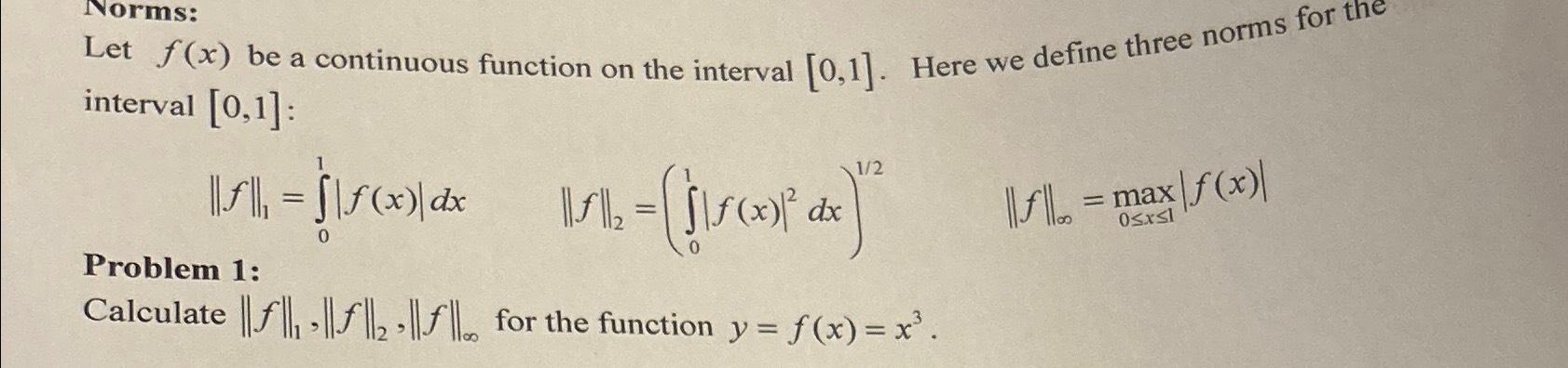 Solved interval 0,1 | Chegg.com