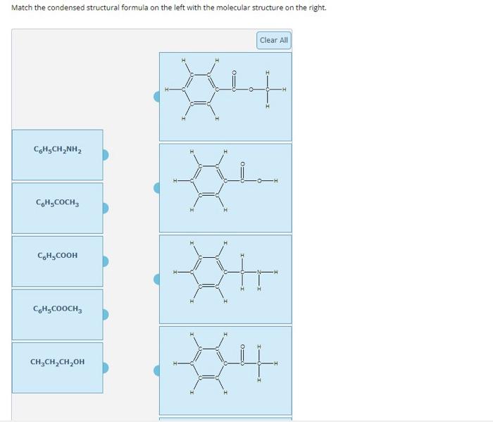 Solved Use the structural formulas below to determine the | Chegg.com