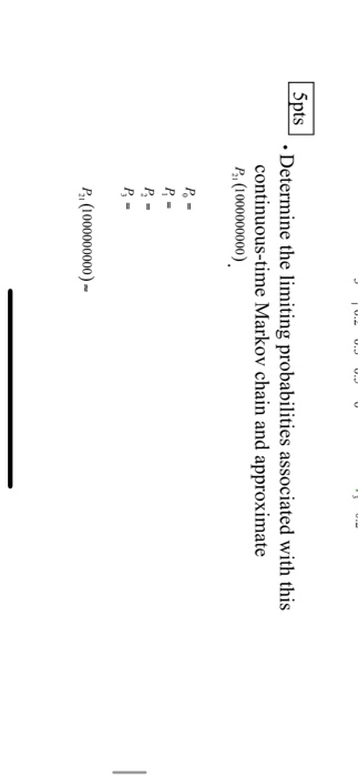 Problem 5 (14 points) Continuous-time Markov chains | Chegg.com