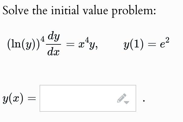 Solved Solve the initial value | Chegg.com