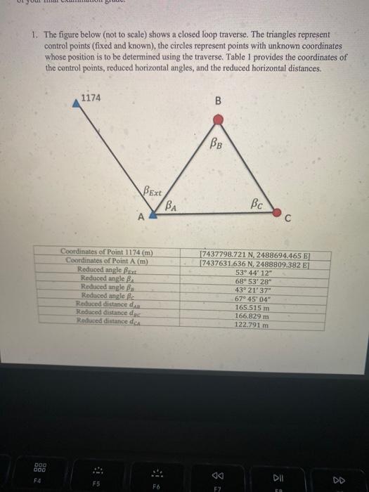 Solved 1. The figure below (not to scale) shows a closed | Chegg.com