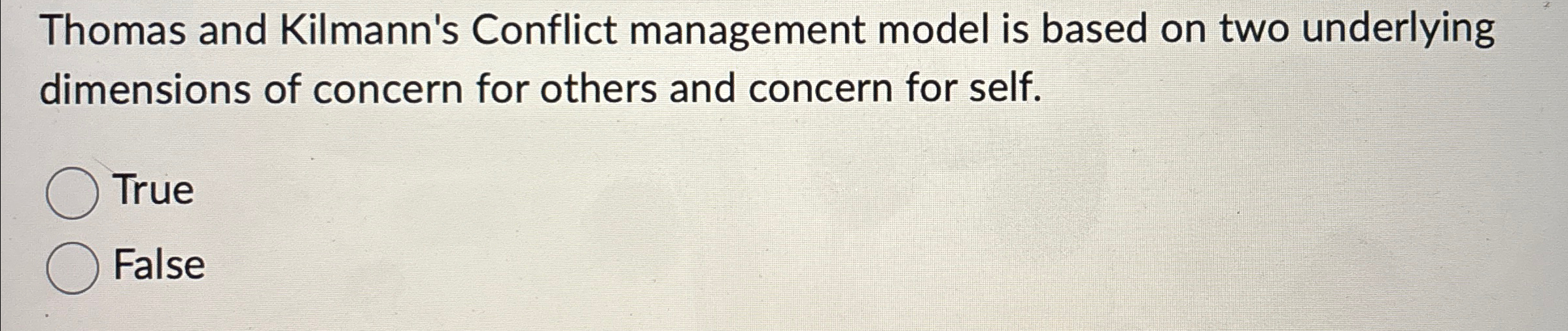 Solved Thomas and Kilmann's Conflict management model is | Chegg.com