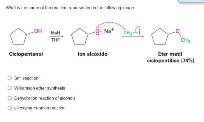 Solved What is the name of the reaction represented in the | Chegg.com