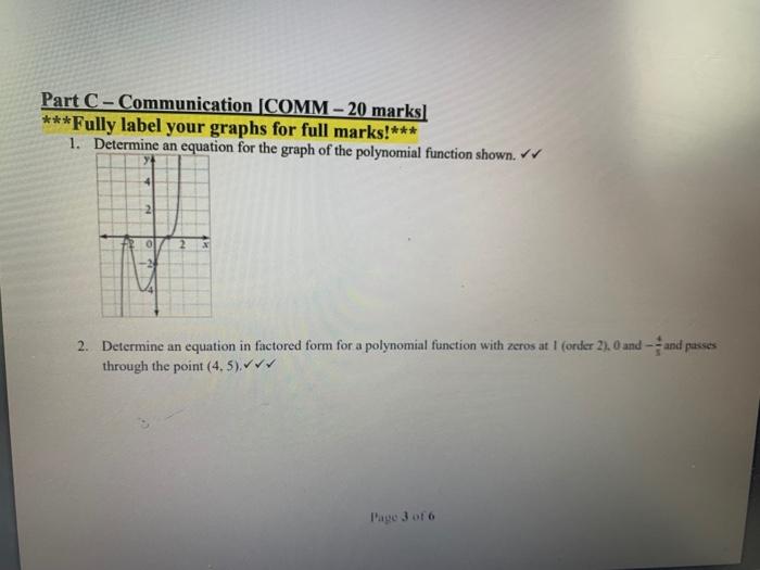Solved Part C- Communication (COMM - 20 marks ***Fully label | Chegg.com