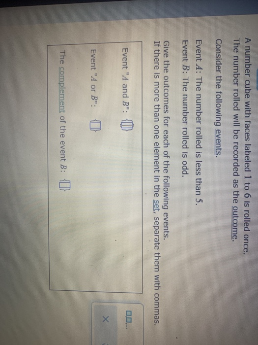 Solved A number cube with faces labeled 1 to 6 is rolled | Chegg.com