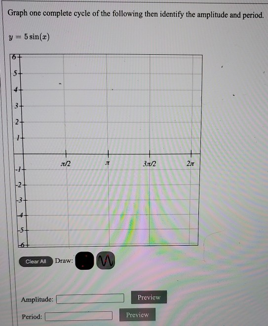 Solved Graph one complete cycle of the following then | Chegg.com