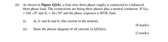 Solved polyphase circuit -) As shown in Figure Q2(b), a | Chegg.com