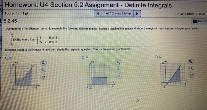 Solved Homework: U4 Section 5.2 Assign Score: 0 of 1 pt t | Chegg.com