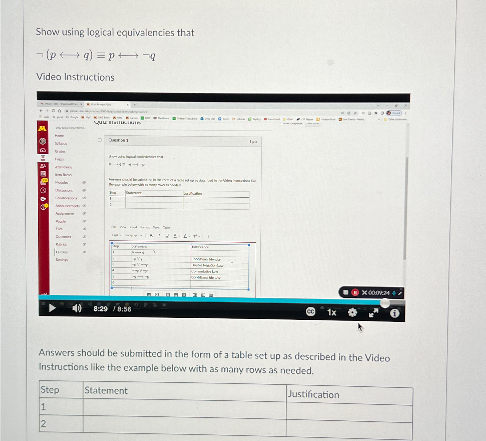 Solved Show using logical equivalencies | Chegg.com